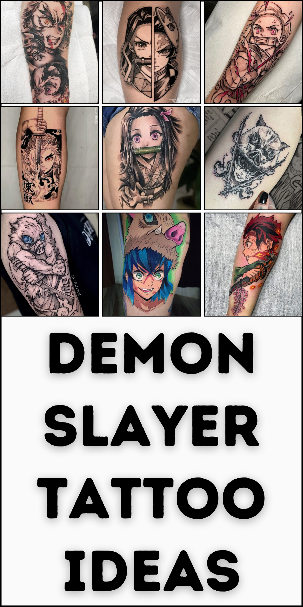 23 Demon Slayer Tattoo Ideas for Fans – Stunning Designs with Nezuko ...