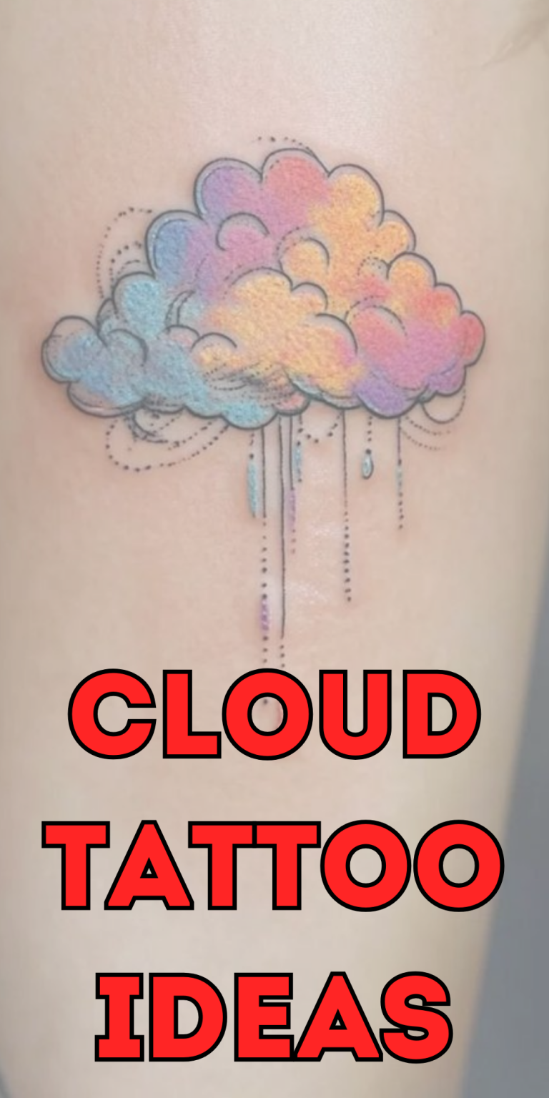 23 Cloud Tattoo Ideas for Women and Men – Minimalist, Color, and Stormy ...
