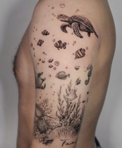 25 Ocean Tattoo Ideas for Women and Men – Minimalist, Sleeve, Cute and ...