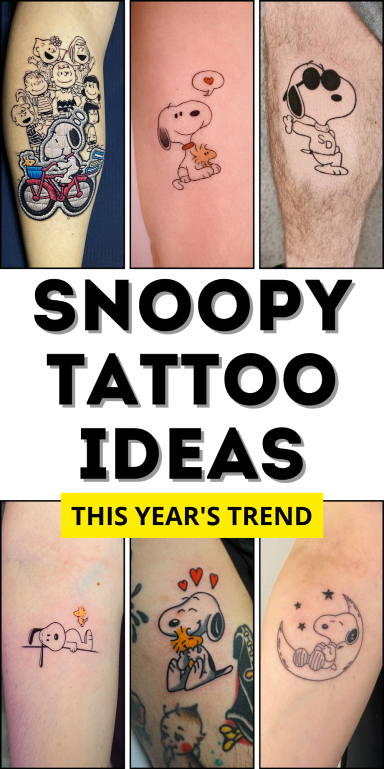 27 Snoopy Tattoo Ideas Full of Nostalgia and Cute Peanuts Energy
