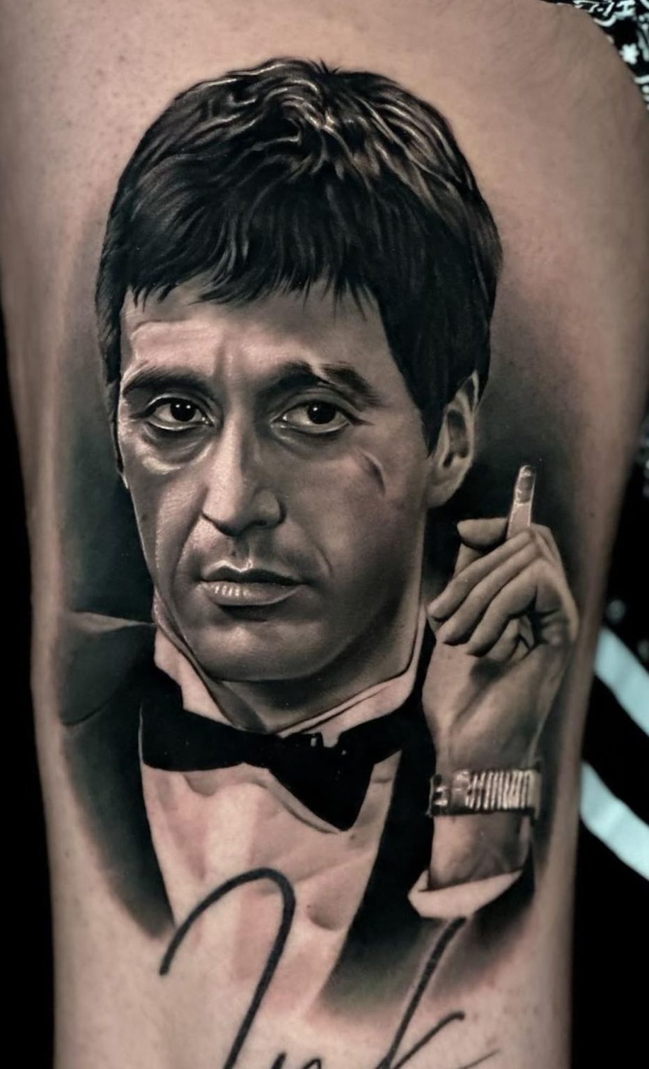 20 Scarface Tattoo Ideas To Show Your Power, Style And Attitude Every ...