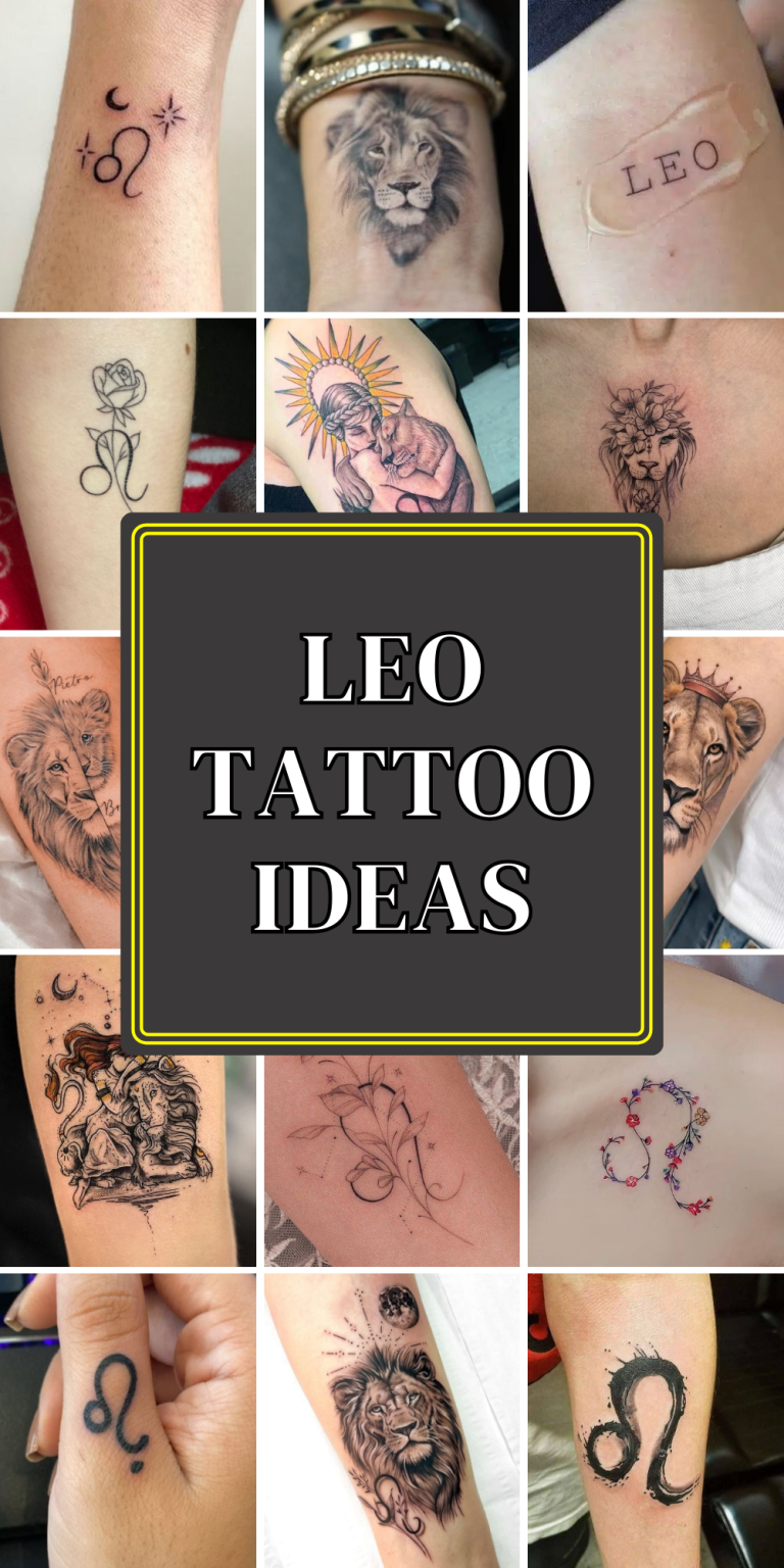 23 Leo Tattoo Ideas: Stylish Zodiac Designs for Women and Men