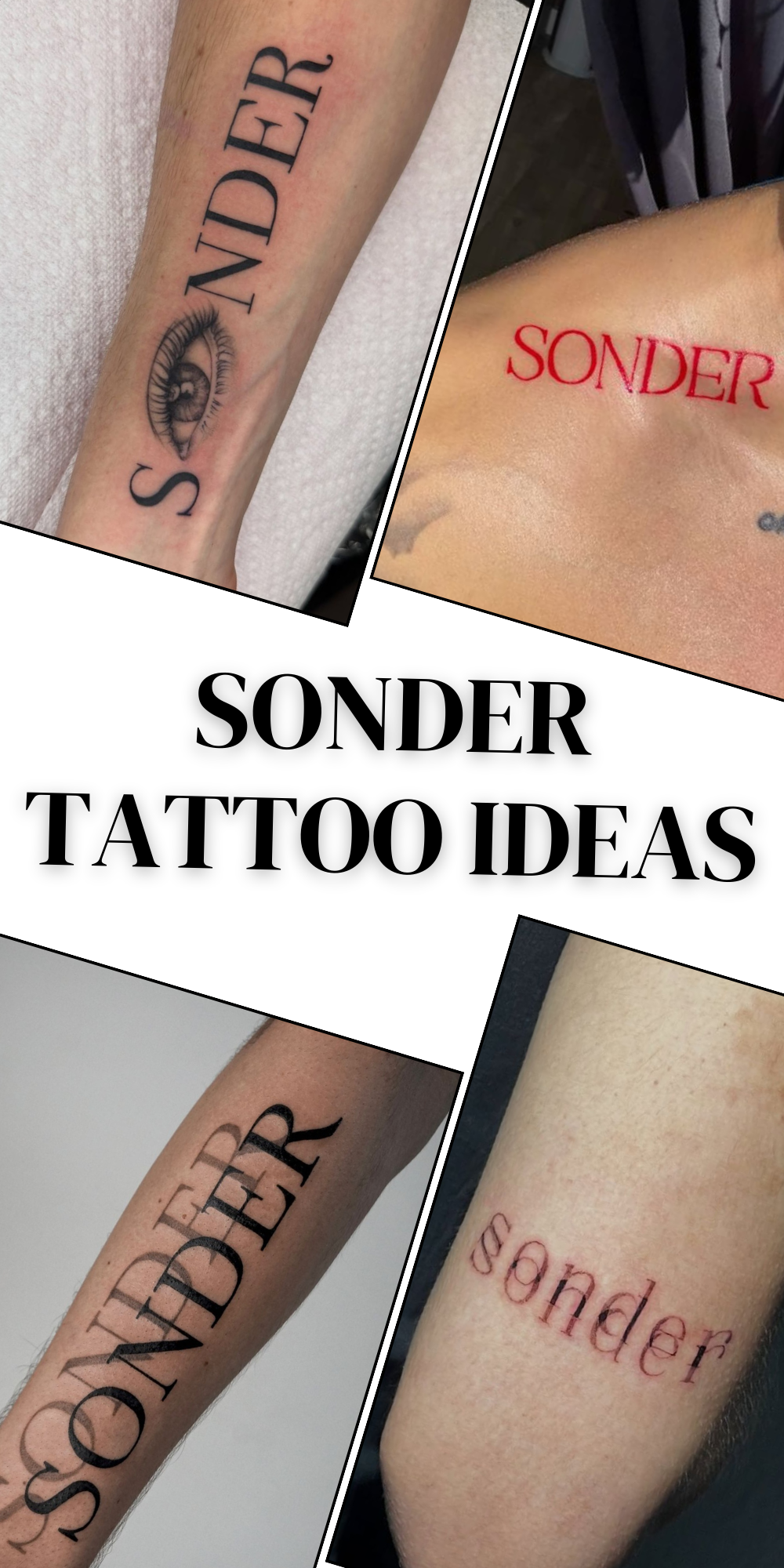 23 Sonder Tattoo Ideas with Meaningful Designs and Stylish Placements