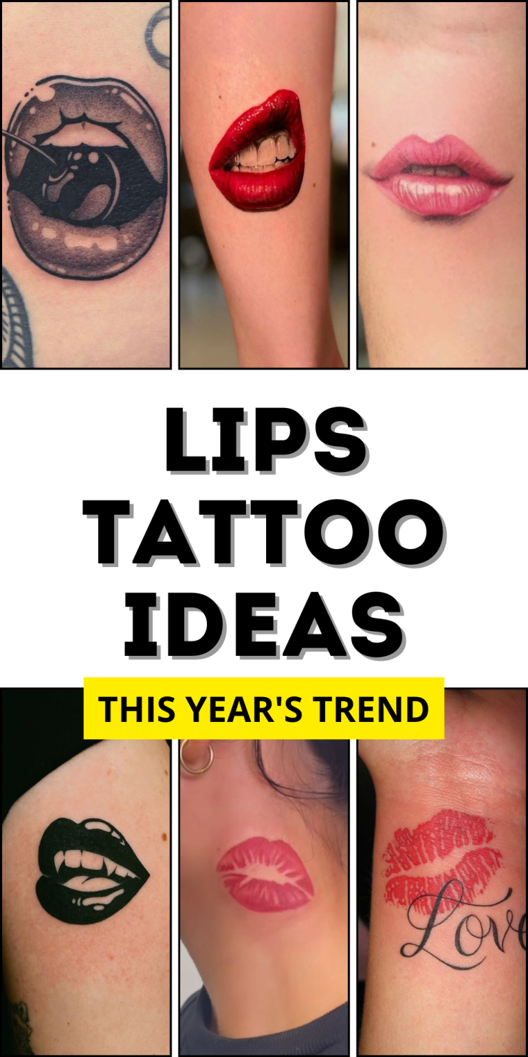 25 Lips Tattoo Ideas for Bold, Flirty, Realistic, and Stylish Designs ...