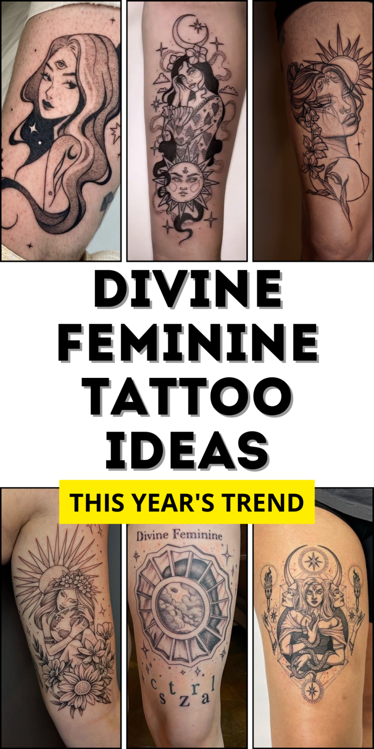 23 Divine Feminine Tattoo Ideas for Women – Meaningful & Spiritual Designs