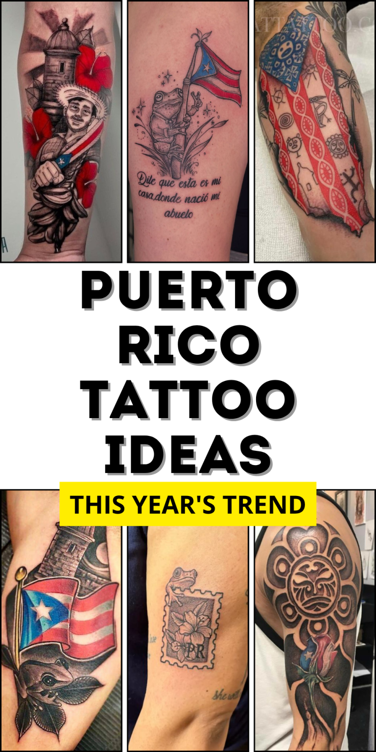 25 Puerto Rico Tattoo Ideas for Women and Men: Taino, Coquí, Flag ...