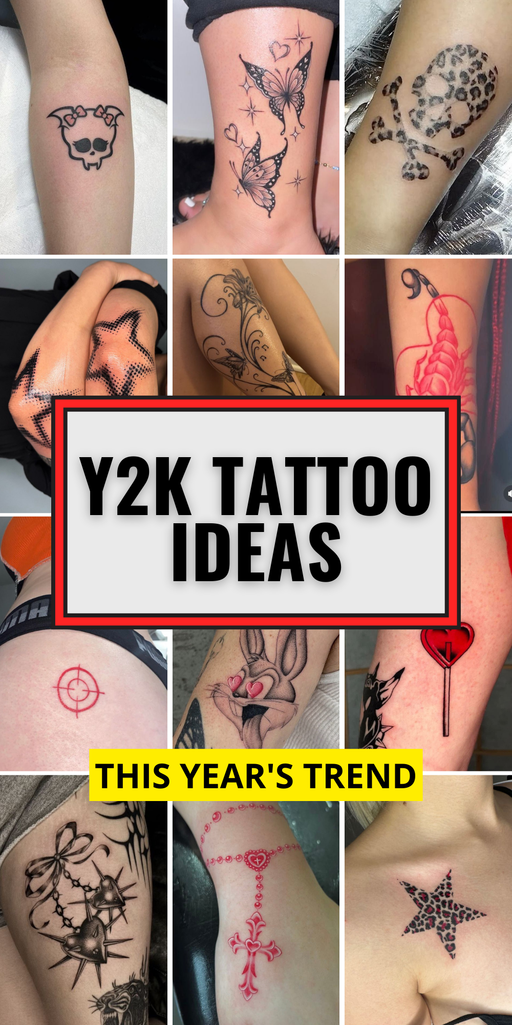 23 Y2K Tattoo Ideas to Try Now (Playful, Bold, and Trending)